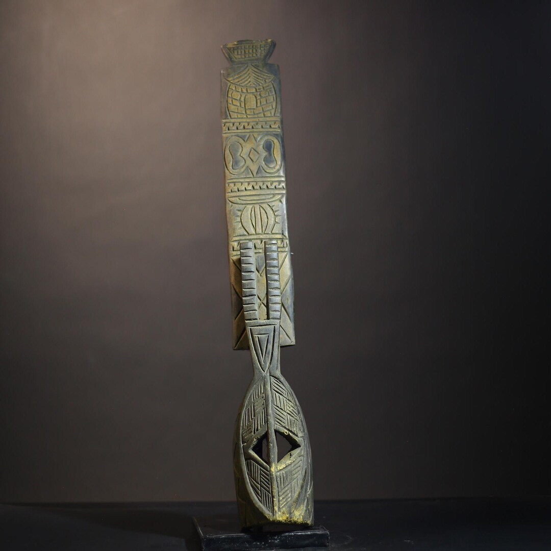 African Bwa Plank Mask Tribal Wood Carving Burkina Faso Wall Art ...