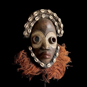 African Masks Dan Cowrie Shells Mask Home Décor Wall Hanging Home Décor ...