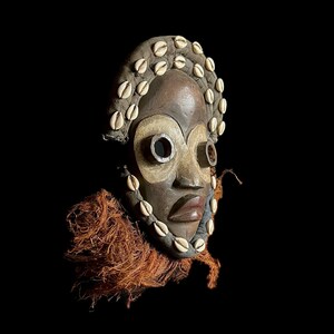 African Masks Dan Cowrie Shells Mask Home Décor Wall Hanging Home Décor ...