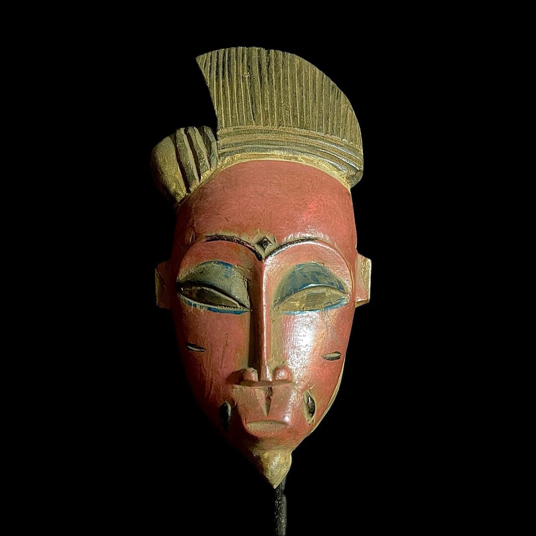 African Mask From the Guru Tribe Tribe Art Vintage Baule Mask Wall ...