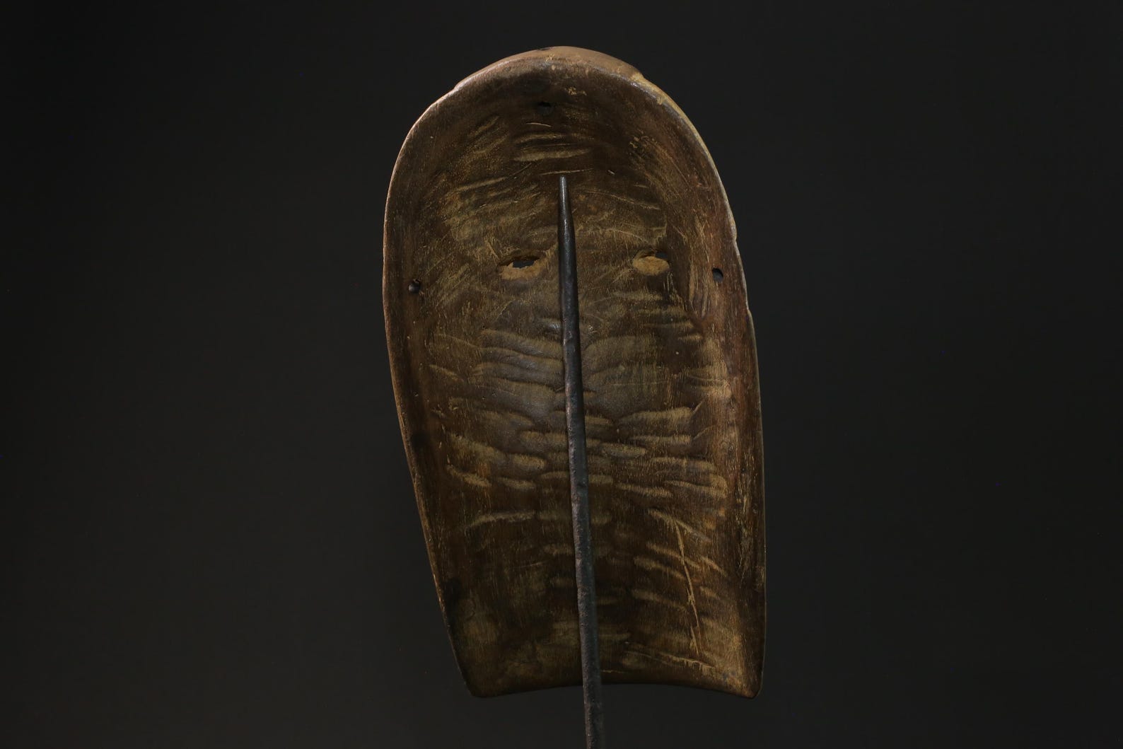 Lega Bwami Mask: African Tribal Art, Hardwood Sculpture, Patina Finish ...