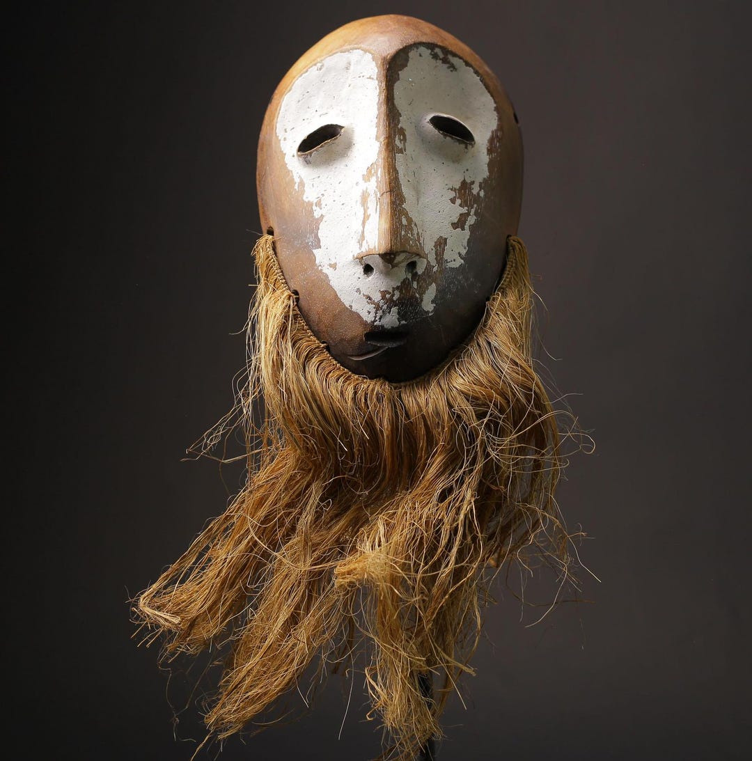 African | Lega Mask | Handcrafted Wall Art | Primitive Decor | Unique ...
