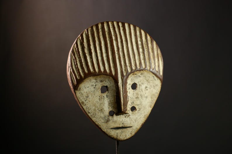 Hand Carved African Bwami Mask: Tribal Wood Wall Sculpture-g3986 - Etsy