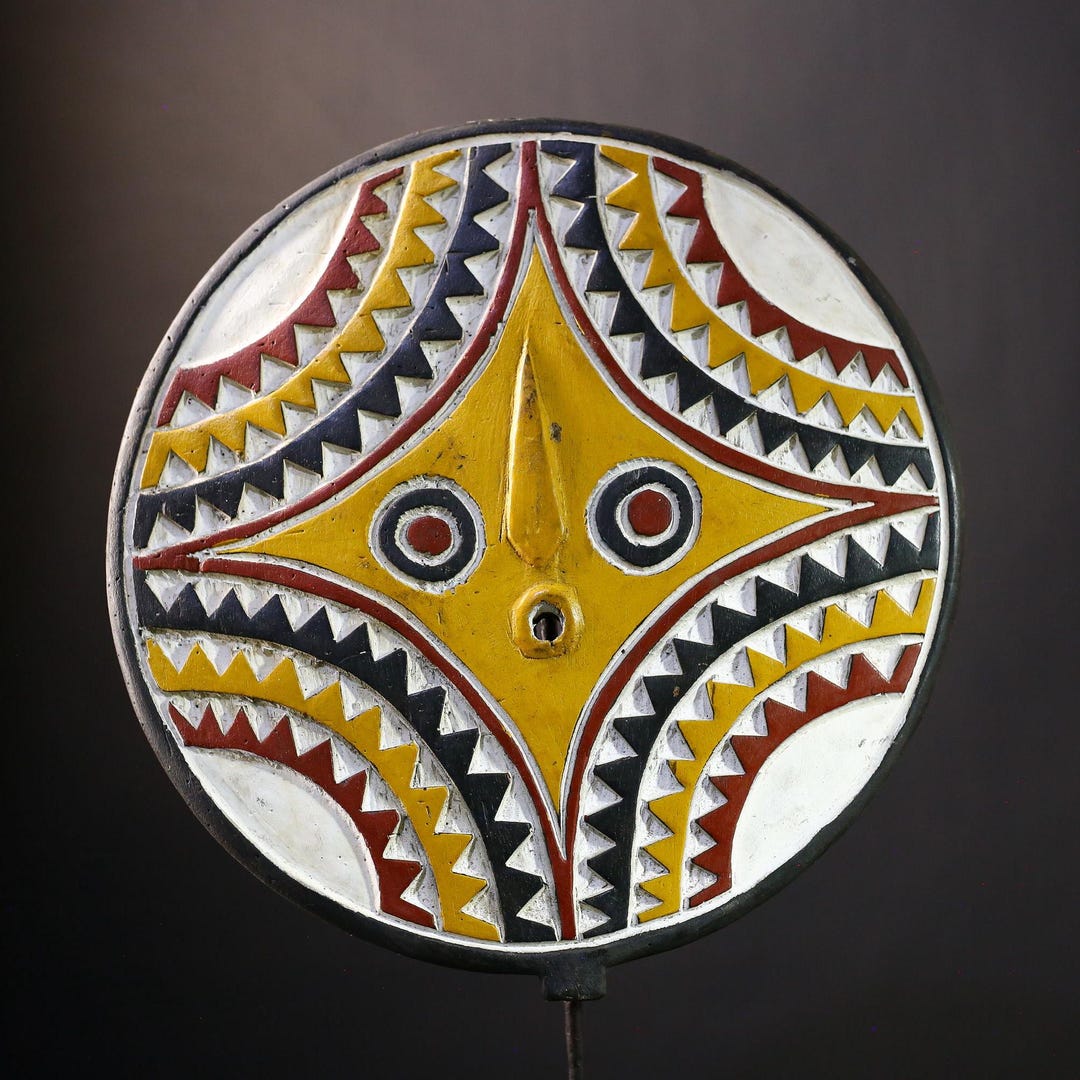 African Mask | Bwa Mossi Sun Face Mask | Handcrafted Wall Art Decor ...