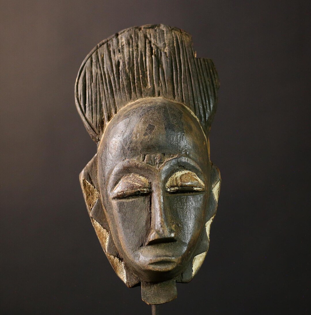 Dan Tribe Mask: African Wall Art, Côte D’ivoire Ceremonial Sculpture ...