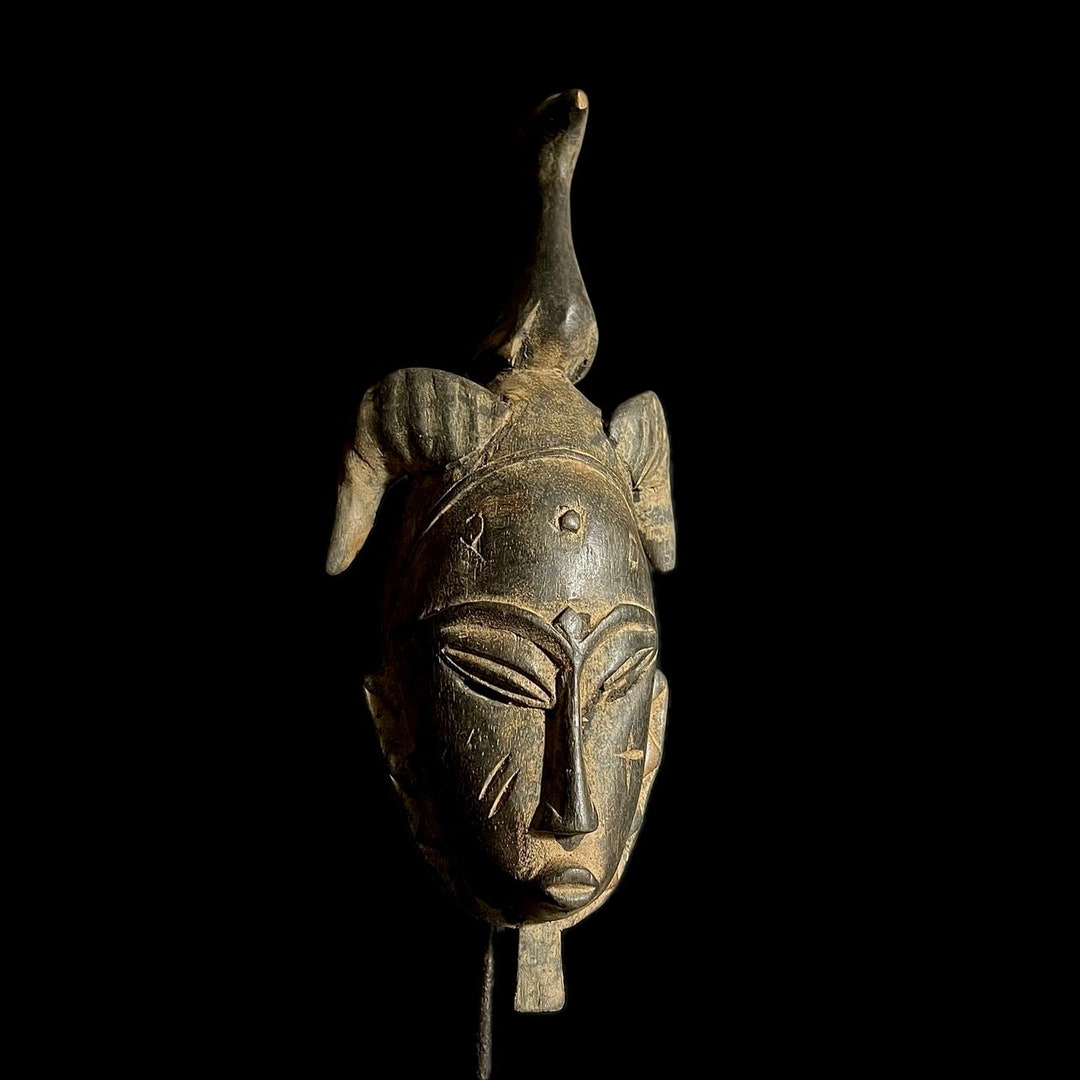 African Mask From the Guru Tribe Tribe Art Vintage Baule Mask Wall ...