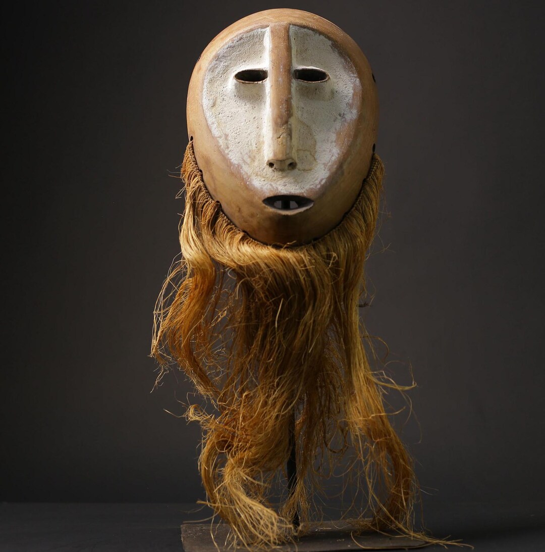 African | Lega Mask | Hand-carved Wall Hanging | Ethnic Art | Primitive ...