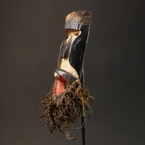 African Wood Mask Antiques Wooden Tribal Dan Kran Also Dan Ngere or Dan ...