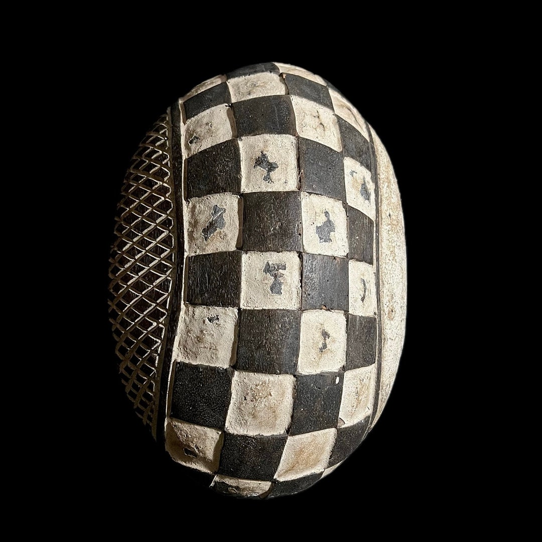 African Tribal Face Hand Carved Vintage Bamileke Wooden Shields Wall ...