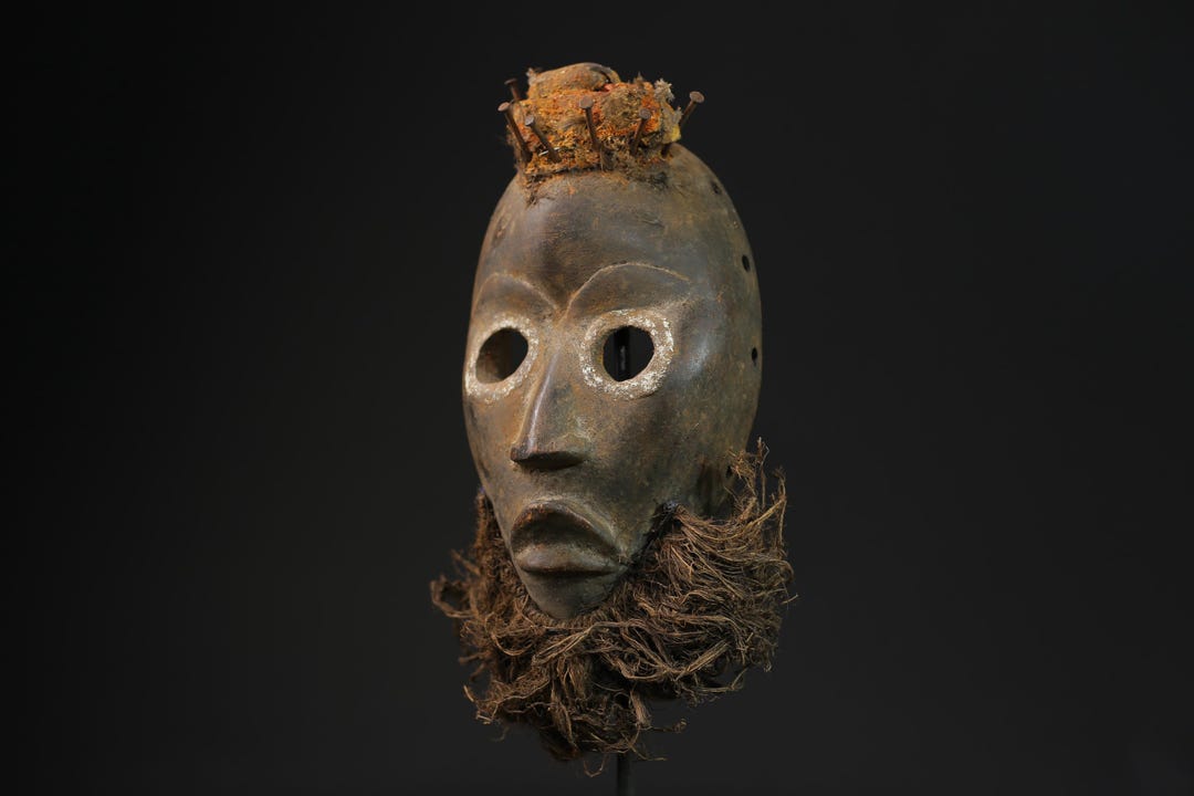 African Tribal Wood Masks Dan Liberia Mask Primitive Art Handmade ...