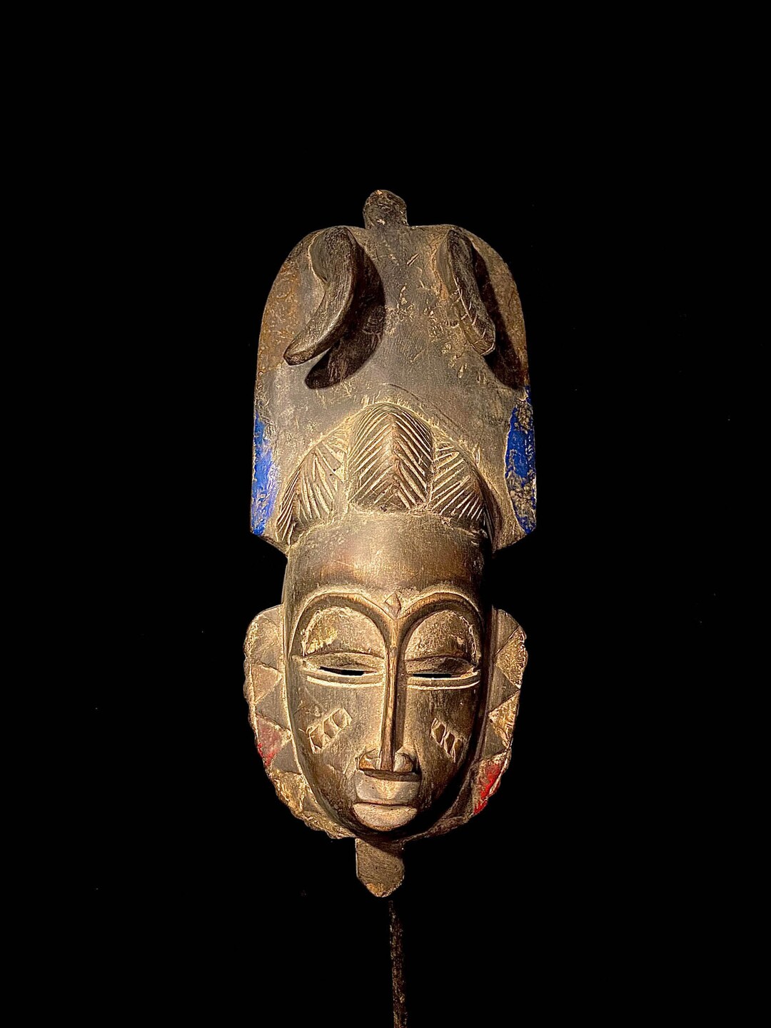 African Mask Traditional Vintage Art Tribal One Piece Home Décor ...