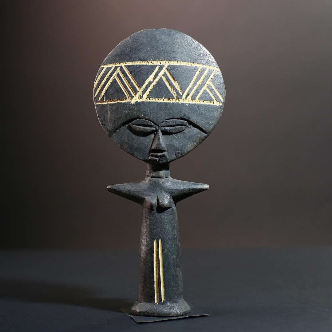 African Fertility Doll Statue Ashanti Fertility Figure Black Wood ...