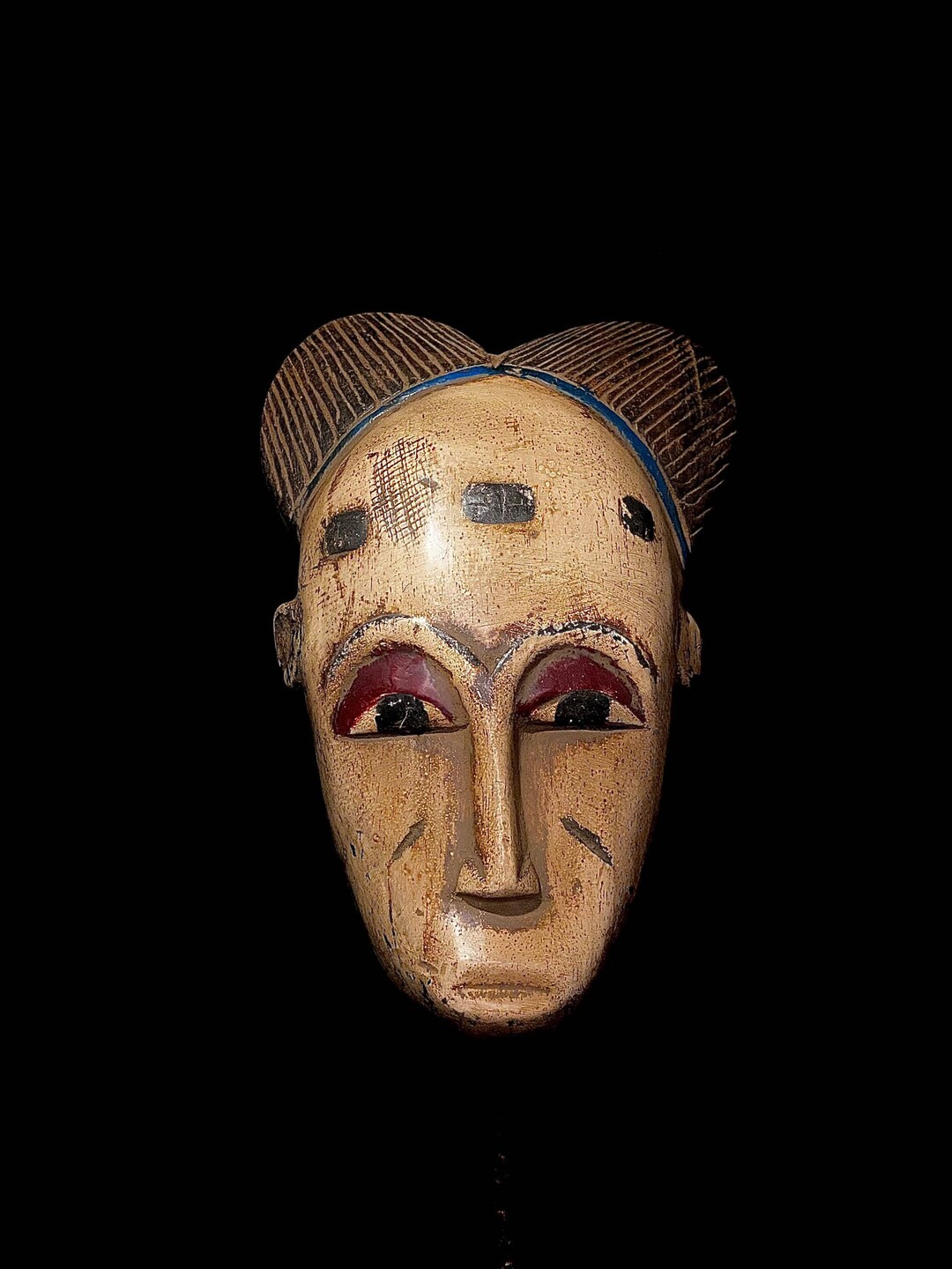 African Mask Traditional Vintage Art Tribal One Piece Home Décor Hand ...