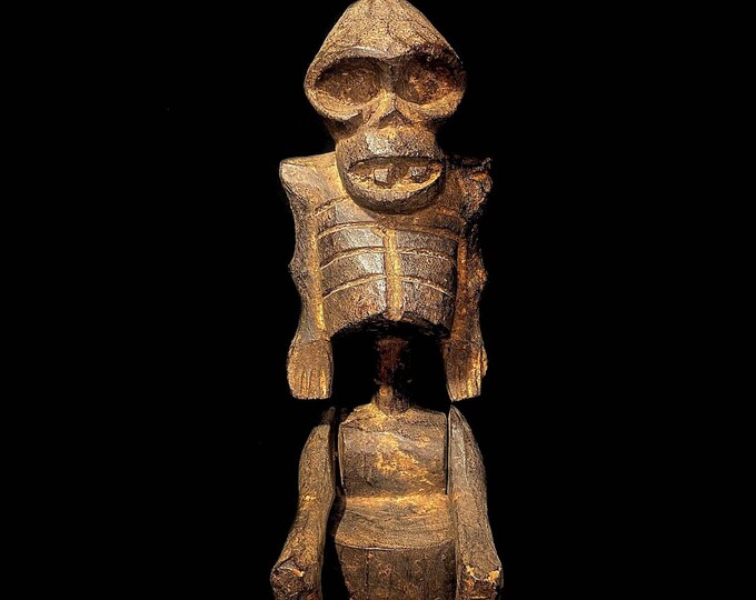 African Art African Real African Figure African Hand Carved Single ...