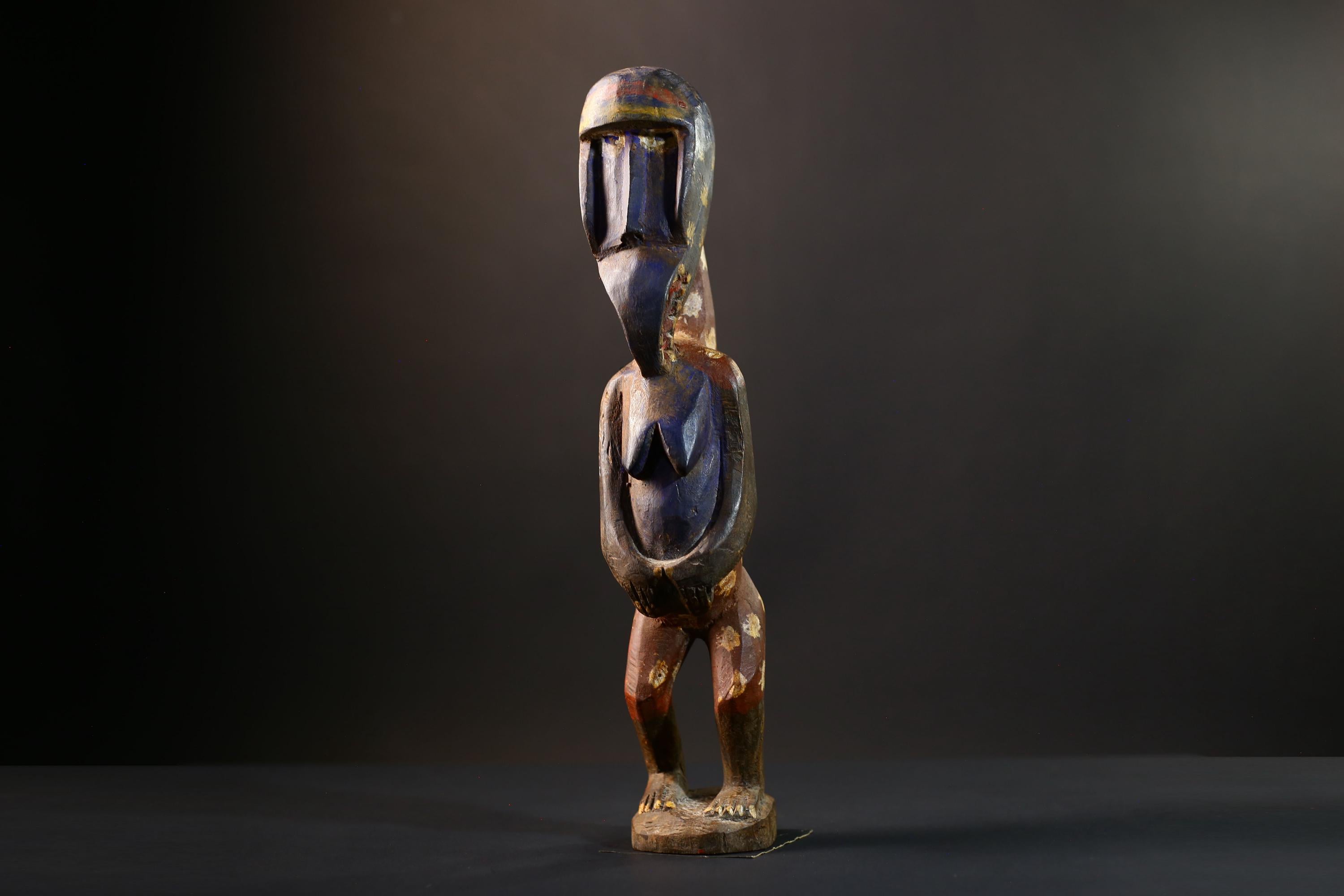 Vintage African Dan Figurine: Handcrafted Tribal Voodoo Statue-g5244 - Etsy