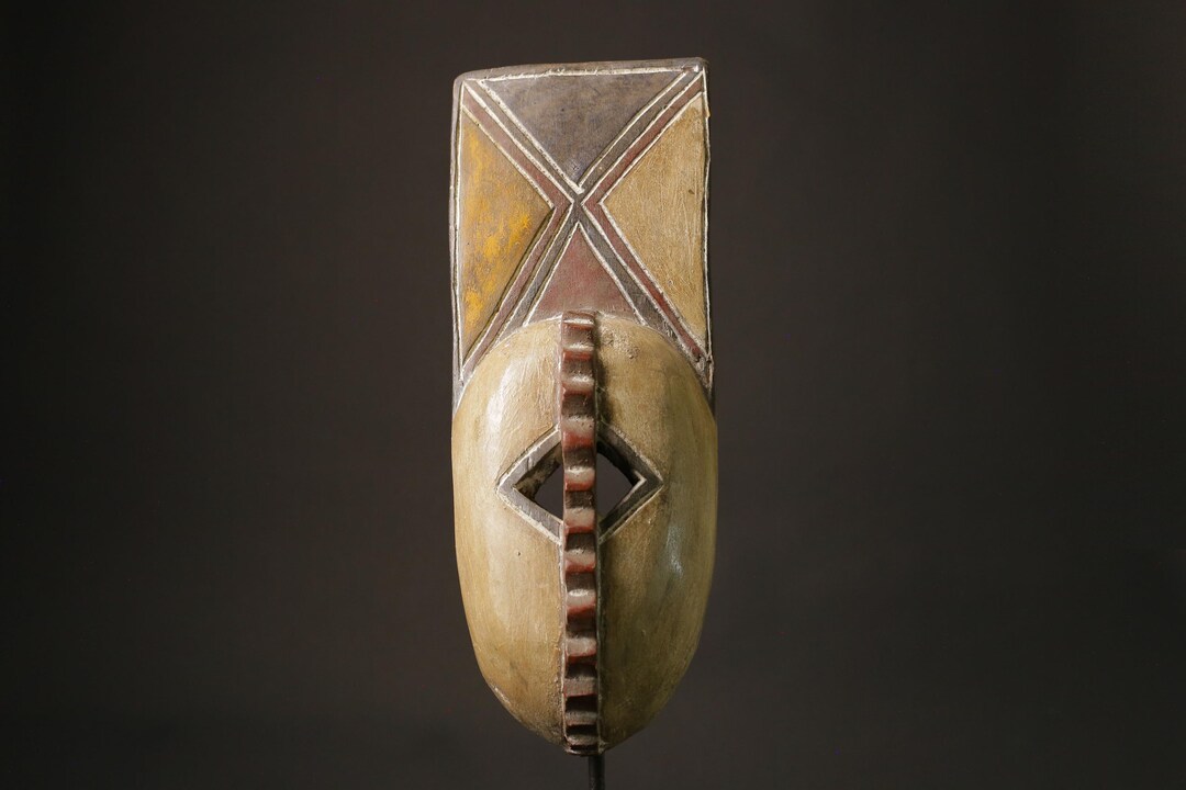 African Vintage Buni Plank Mask Handcrafted Burkina Faso Wood Mask With ...