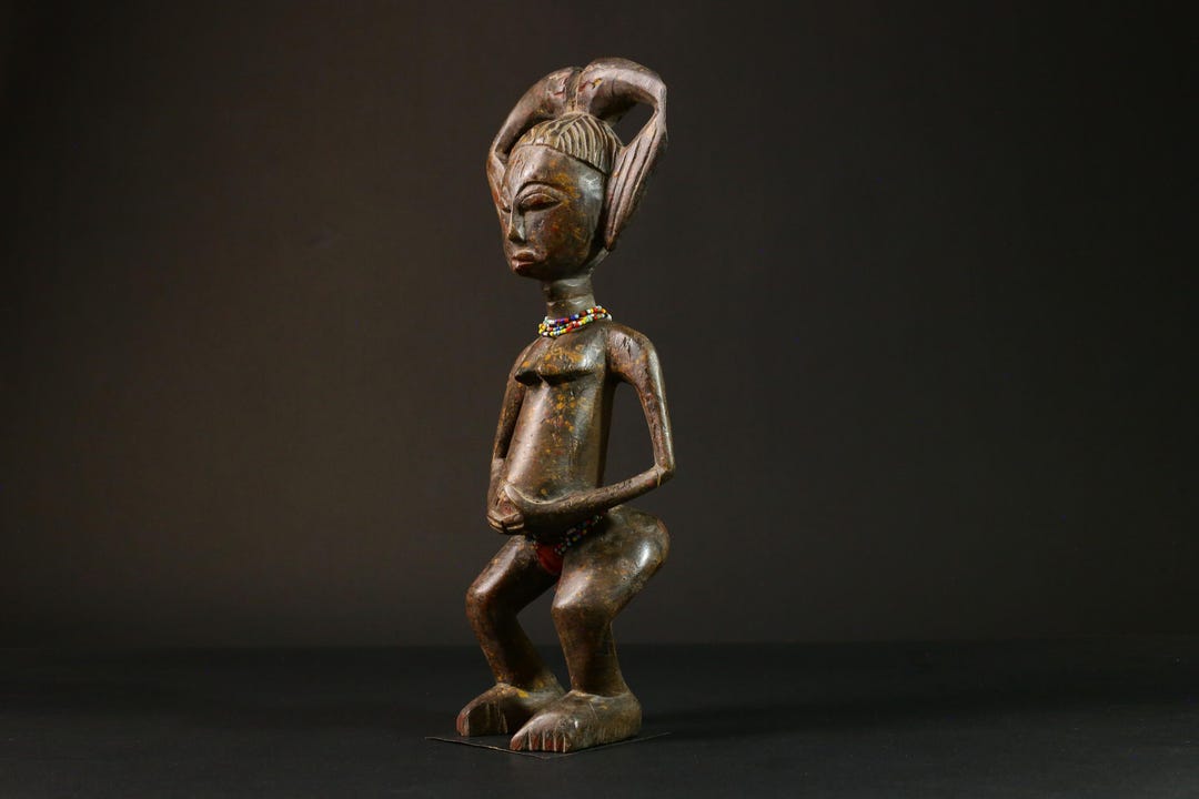 Handcrafted African Wood Mende Sculpture From Sierra Leone Unique ...