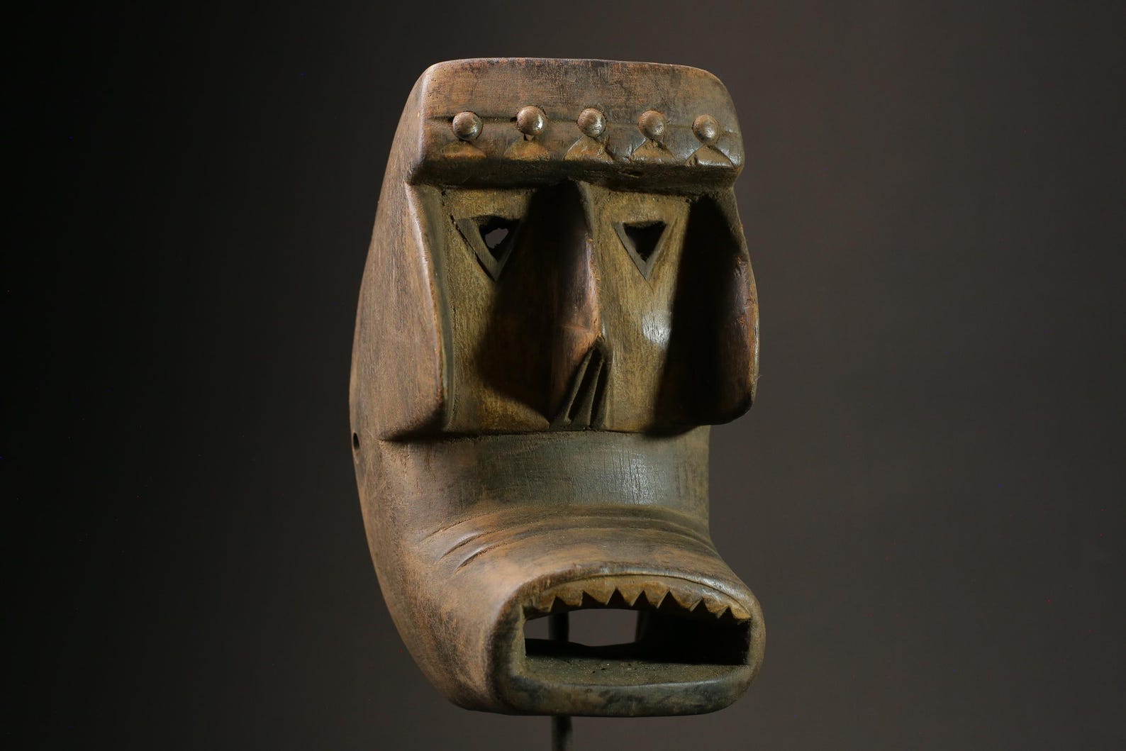 African Wood Mask Antiques Wooden Tribal Dan Kran Also Dan Ngere or Dan ...