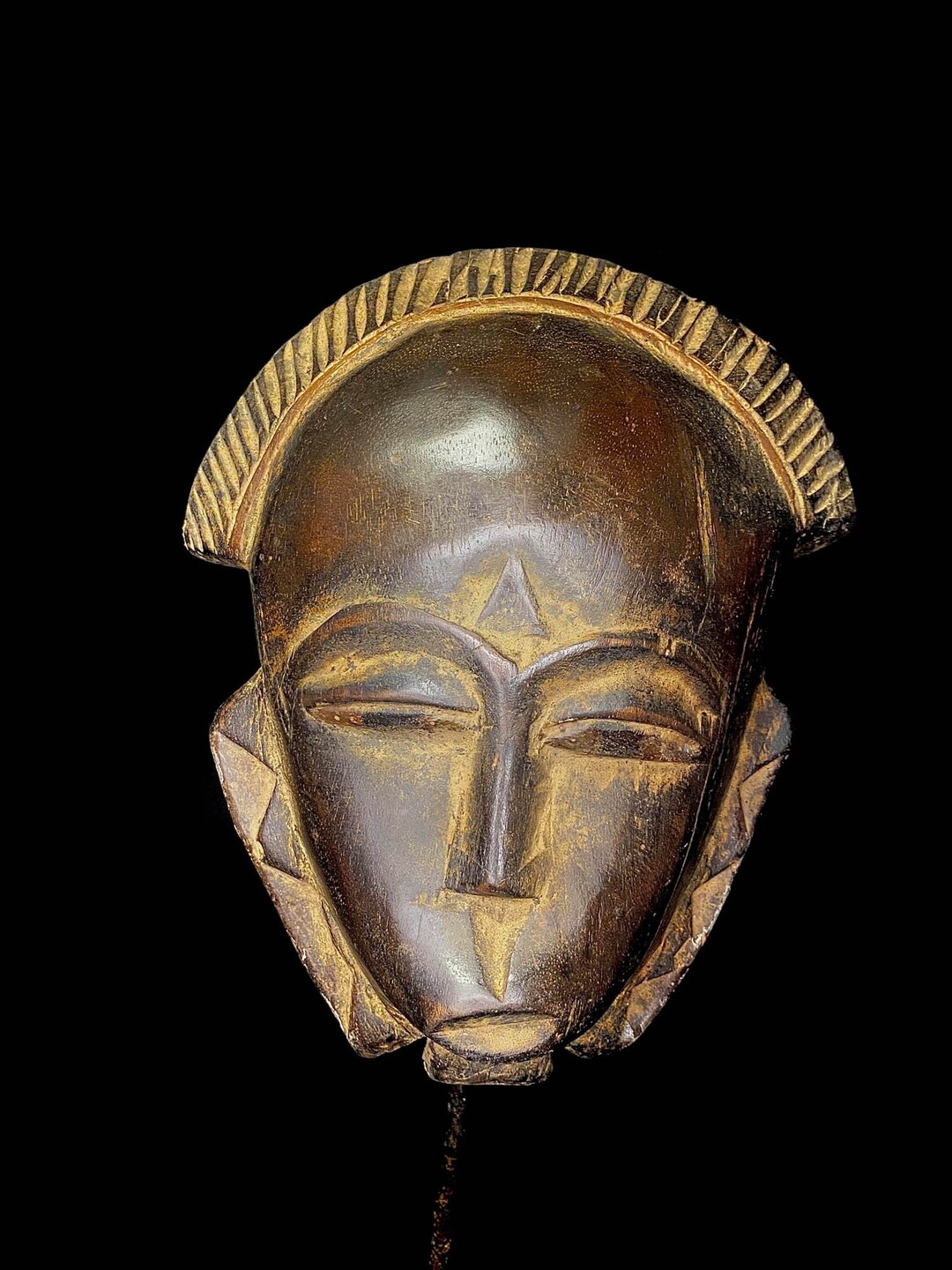 African Mask African Tribal Mask Face Hand Carved Vintage Wall Hanging ...