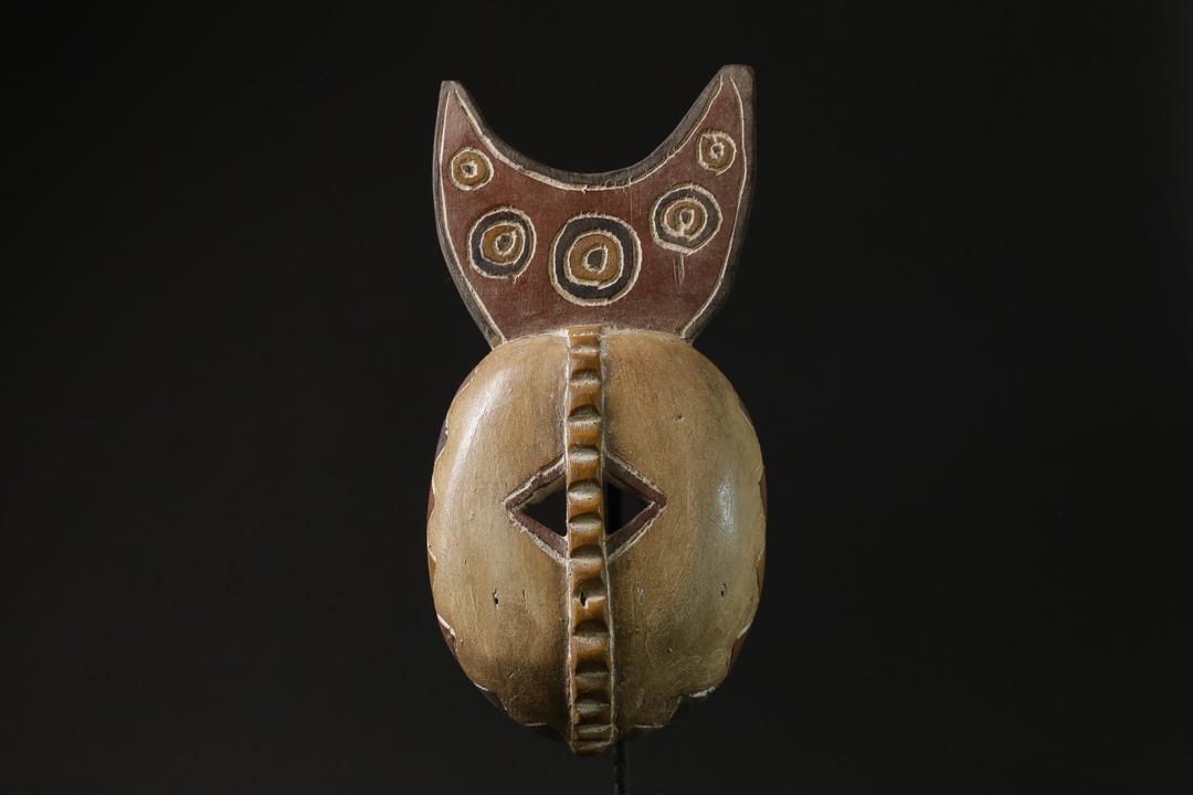 African Masks Ritual Mask Ceremony African Art BIG Plank Mask Hanging ...