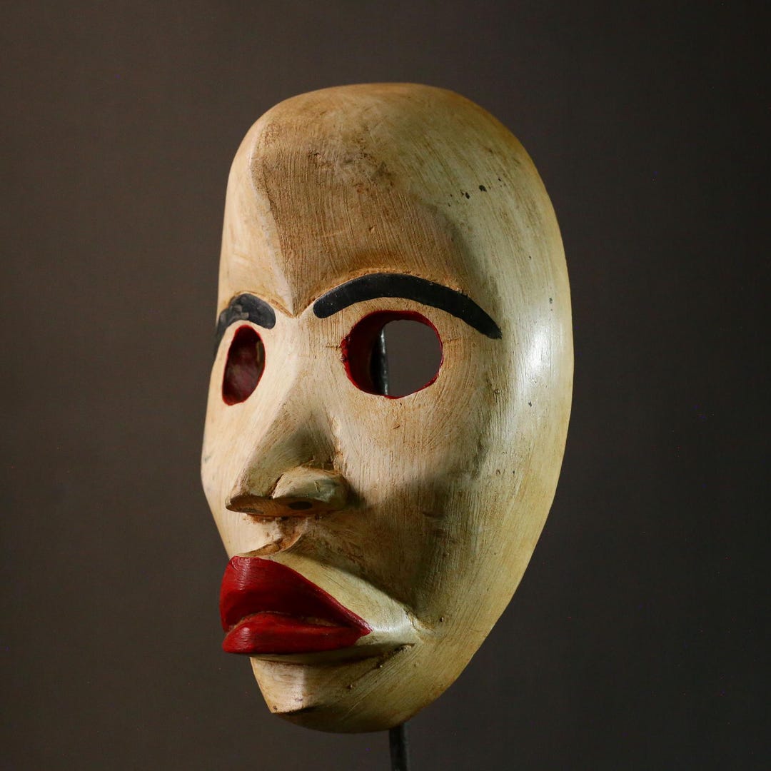 African Large Dan Kran Mask Tribal Wall Art Unique Cultural Decor ...