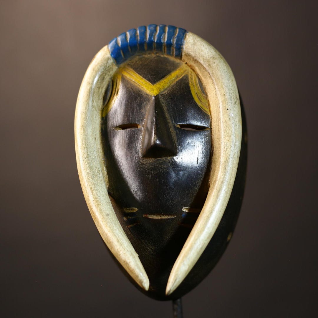 African Guro Mask | Antique Hand-carved | Wooden Wall Art | Unique ...