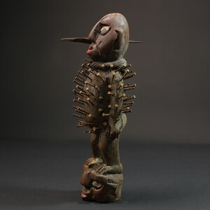 African Wood Figures African Figures Carved Power Figure Nkisi N'kondi ...