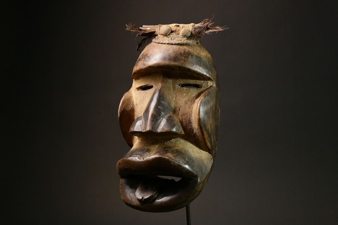 African Hand Carved Dan Passport Mask From Liberia Authentic Tribal ...