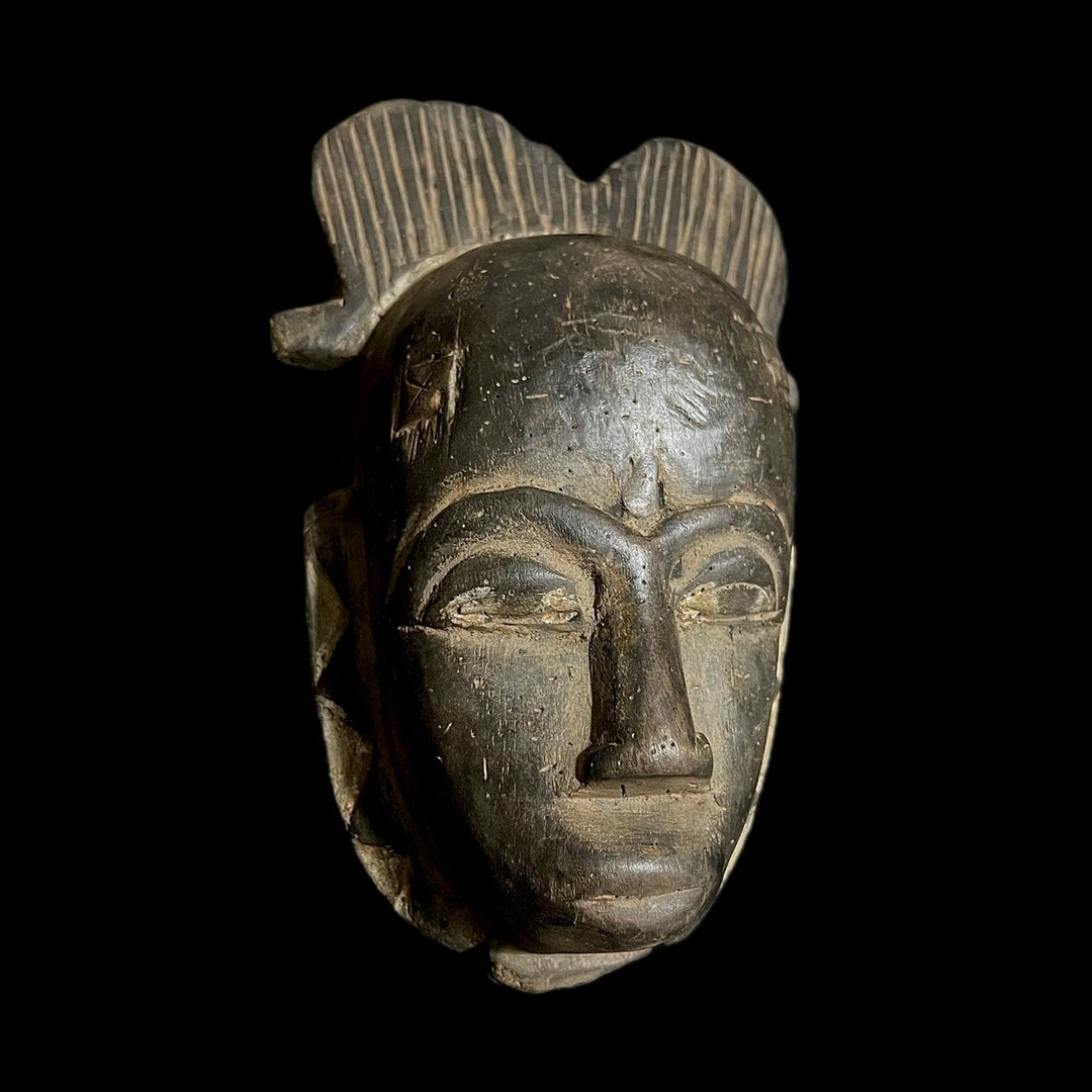 African Mask From the Guru Tribe Tribe Art Vintage Baule Mask Wall ...