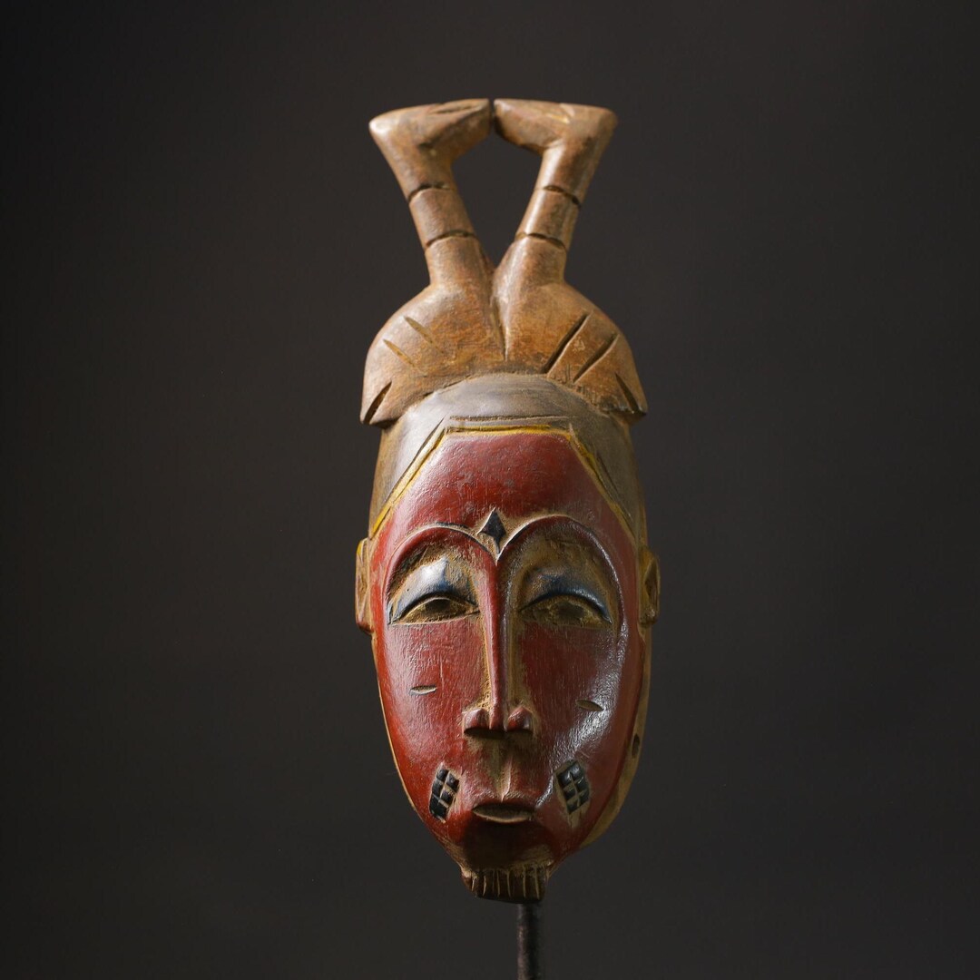 African Tribal Wood Masks | Hand-carved Guru Guro Decor | Unique Wall ...