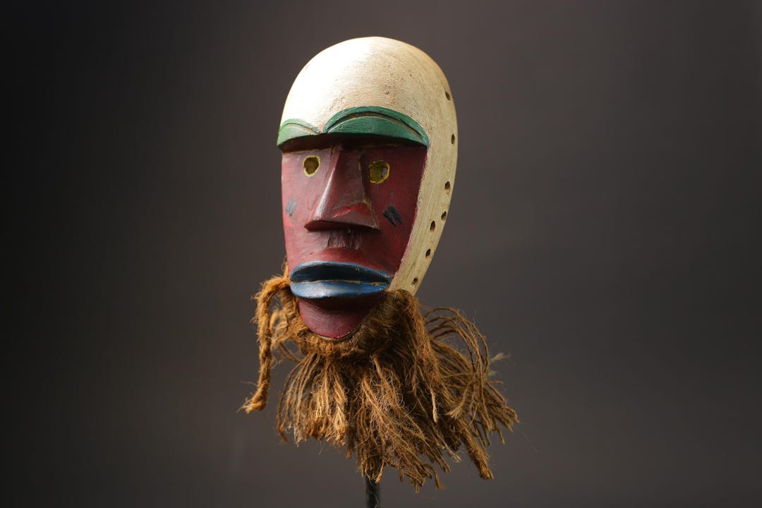 African Tribal Face Face Mask Handmade Sese Wood Dan Mask African Mask ...
