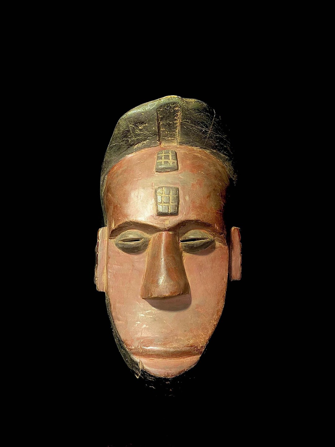 African Tribal Face Mask Wood Hand Carved Wall Hanging Muminia Lega ...
