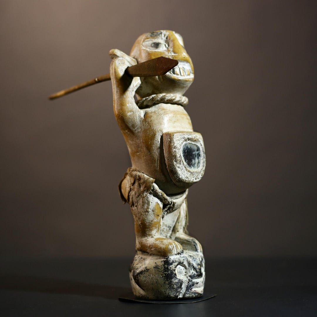 African Nkondi Nkisi Figure - Unique Kongo Spirit Statue, Tribal Art ...
