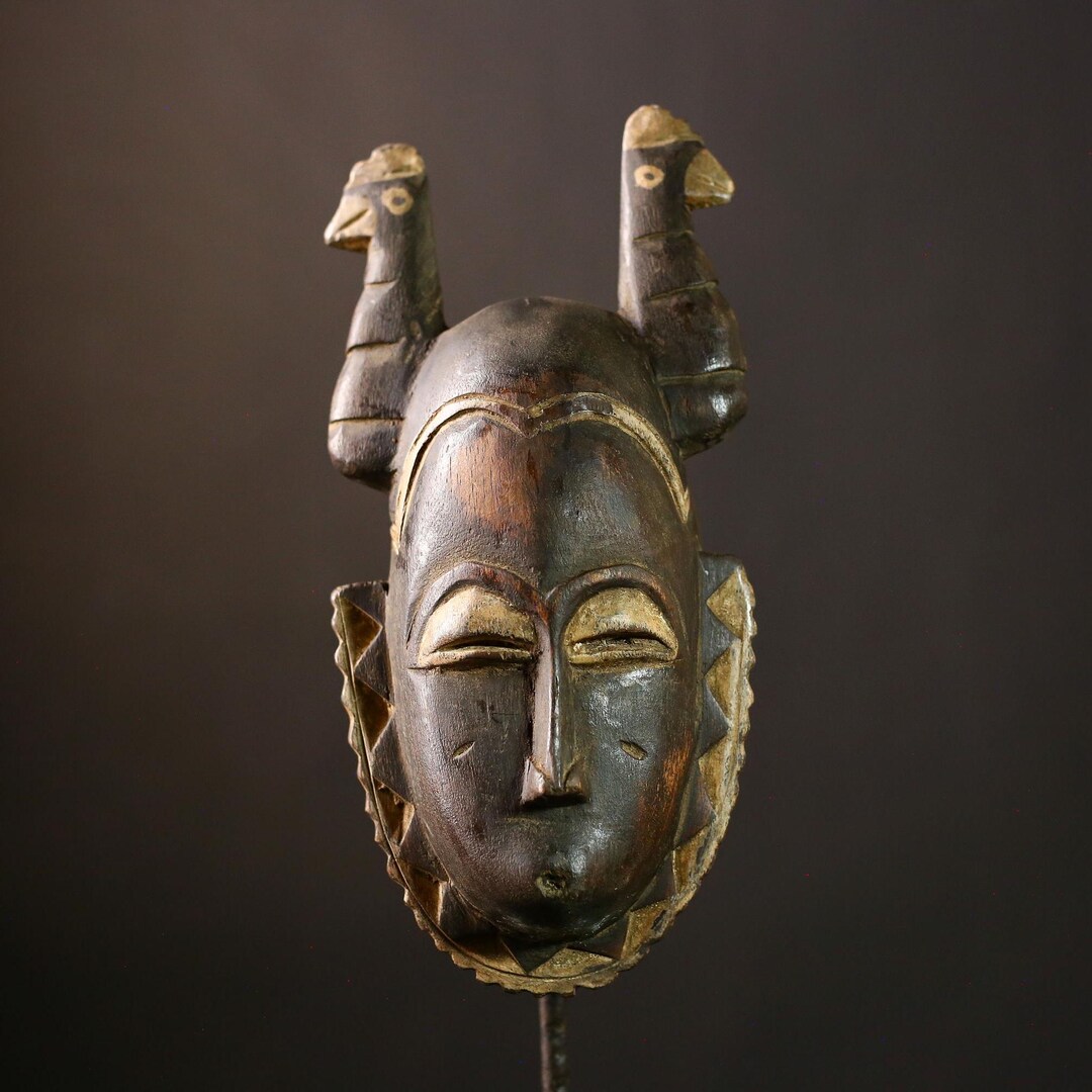 African Mask | Vintage Handcrafted Tribal Wall Decor | Unique Art ...