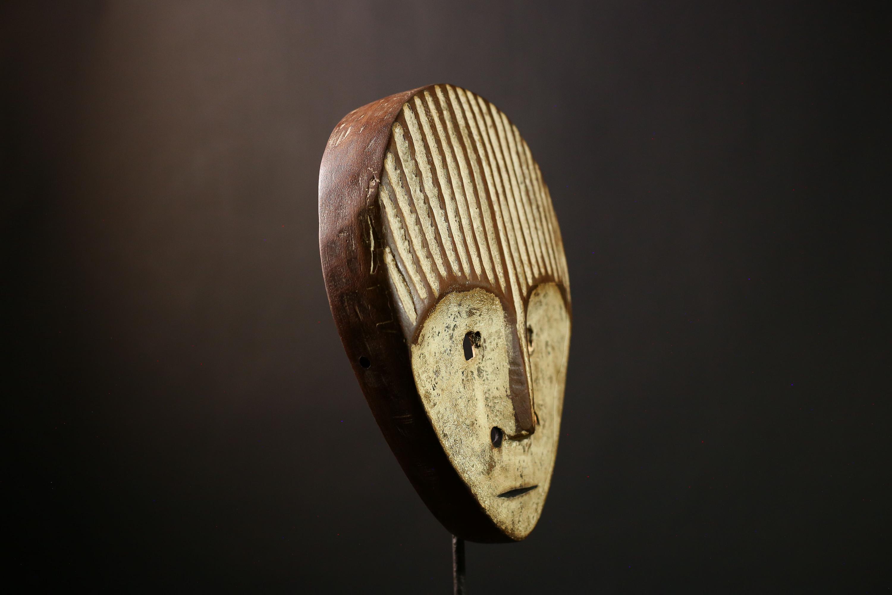 Hand Carved African Bwami Mask: Tribal Wood Wall Sculpture-g3986 - Etsy