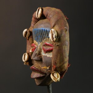 Antique African Dan Maou Wood Mask Authentic Wall Hanging for Home ...