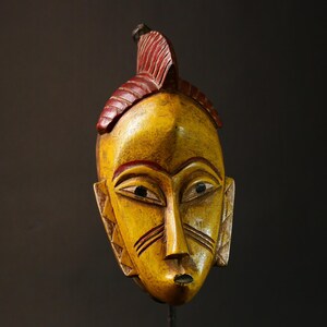 African Ancient Zauoli Mask | Wooden Primitive Decor Art | Guronde ...