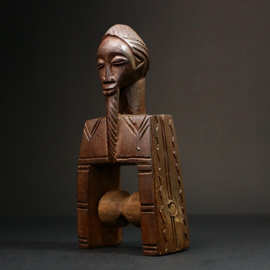 African Authentic Figure | Knee Pulley Art | Konantré Loom Decor ...