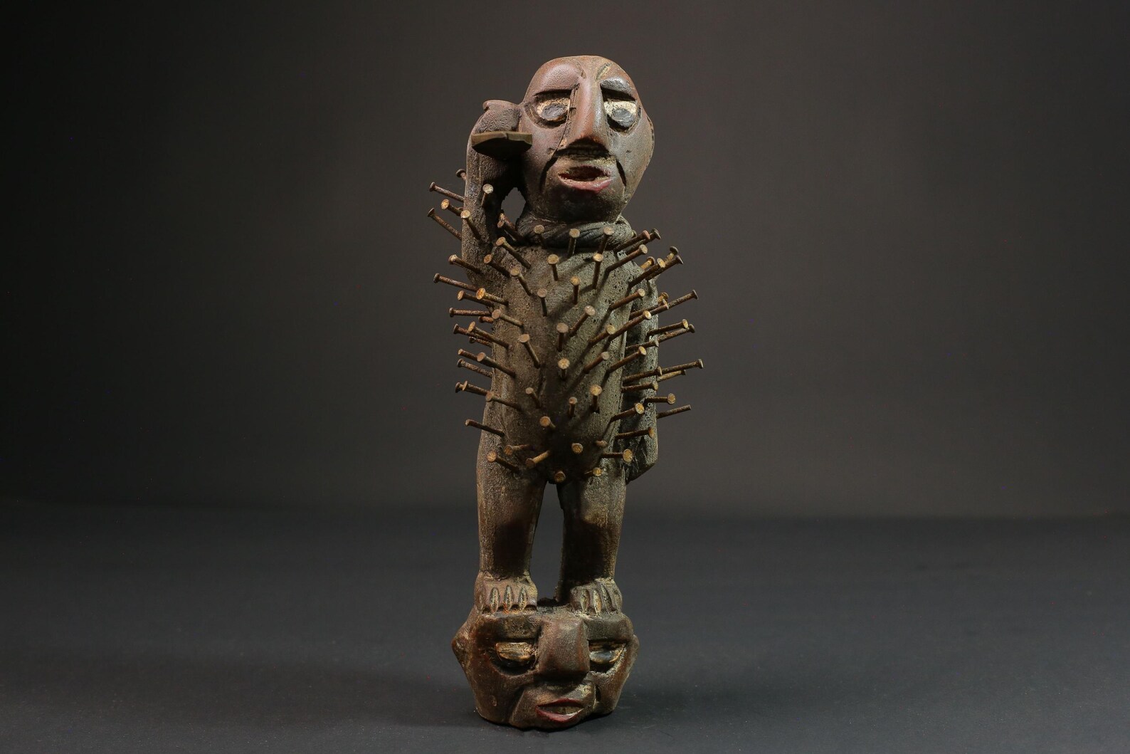 African Wood Figures African Figures Carved Power Figure Nkisi N'kondi ...