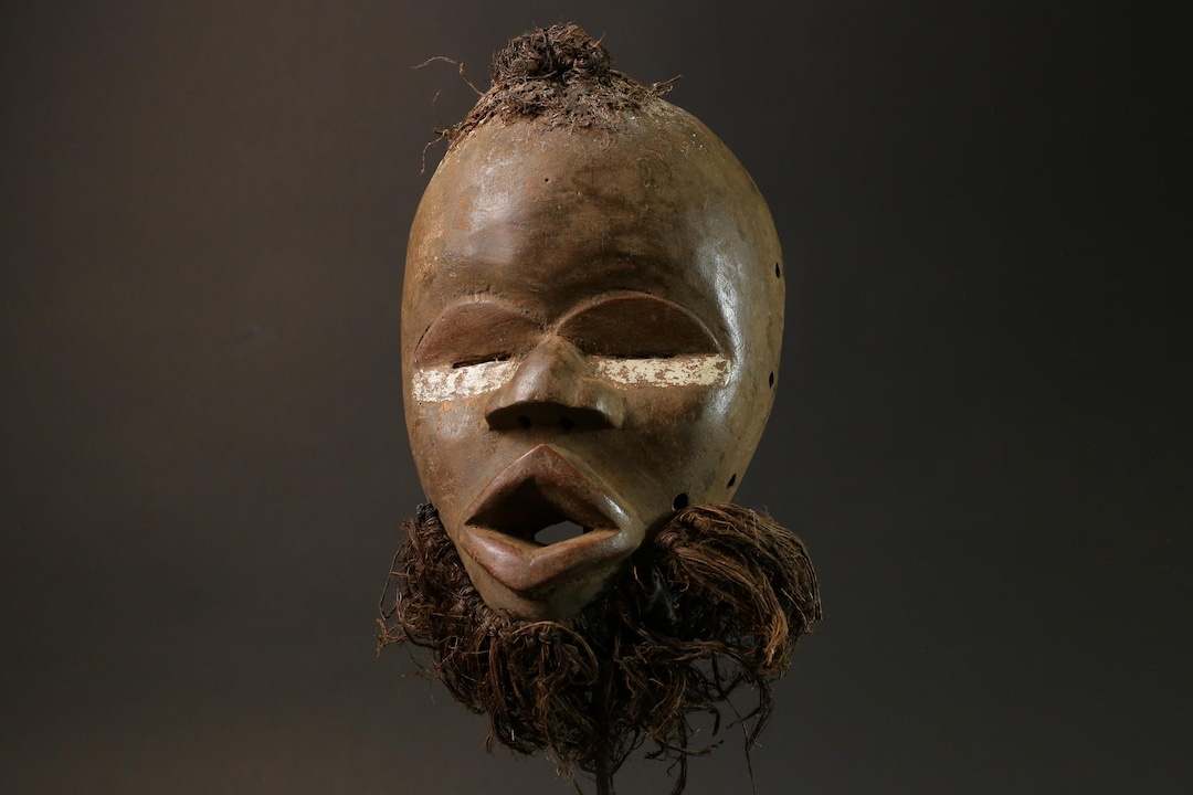 African Mask Wood African Real Figure Vintage African Masks Dan Tribe ...