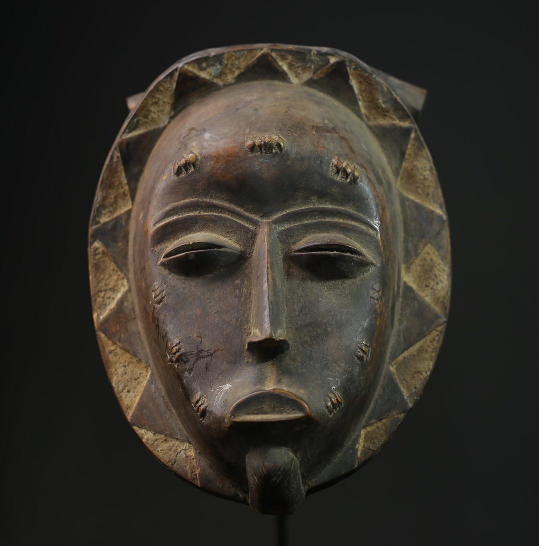 African Dan Mask: Carved Wood Tribal Art, Liberia -2506 - Etsy