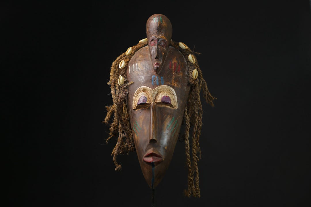 African Mask as Large African Mask Dan Kran Mask African Wall Mask ...
