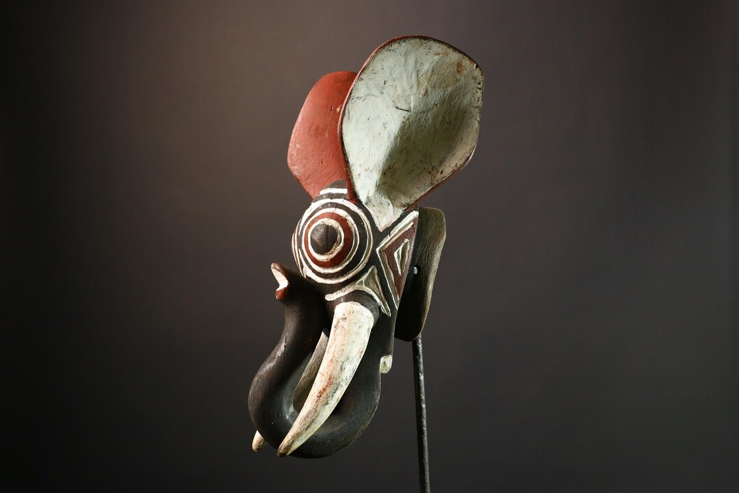 Vibrant Bobo Style Elephant African Mask From Burkina Faso Unique ...