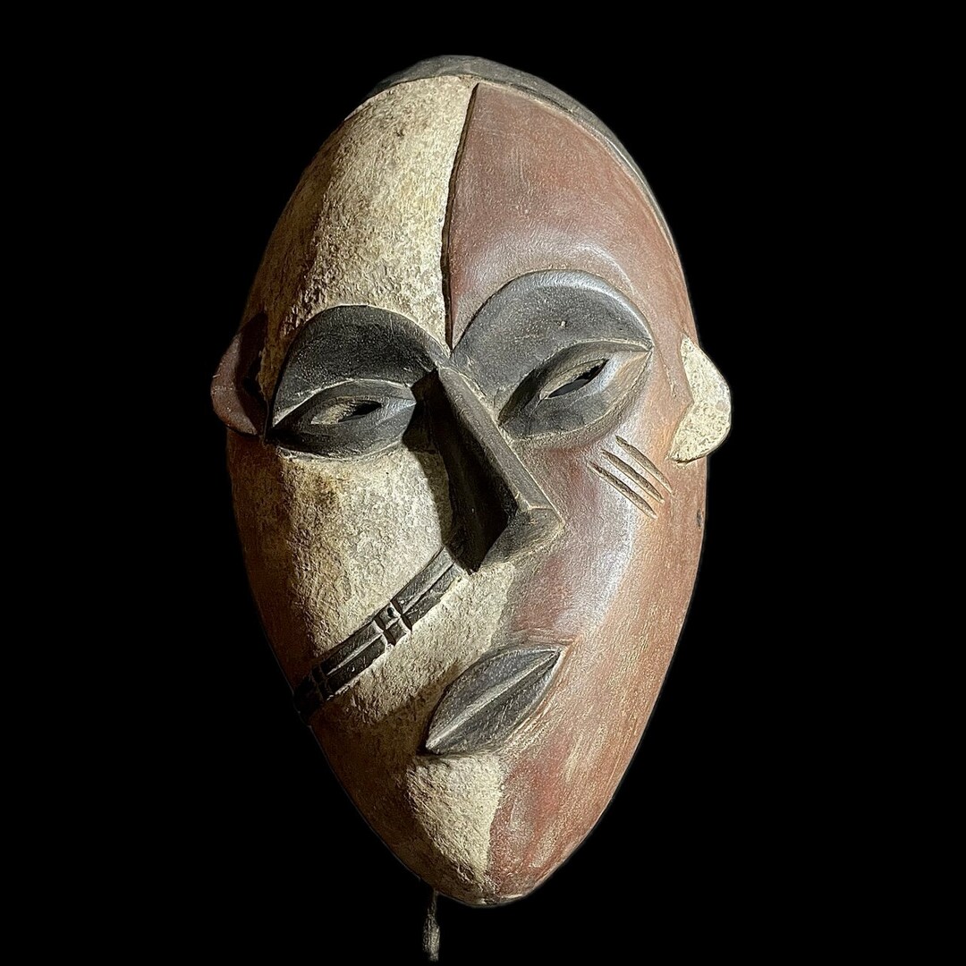 African Mask Igbo Ibo Peoples of Nigeria Ceremonial Hand Carving Wood ...