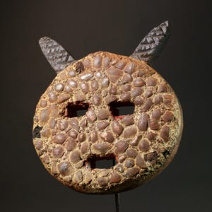 African Antique Goli Guru Mask | Traditional Wooden Wall Decor | Unique ...