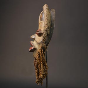 Hand Carved African Dan Tribal Mask Wall Hanging Wood Mask for Home ...