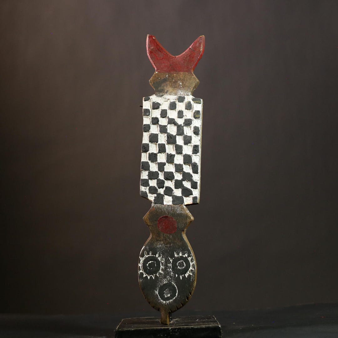 Vintage African Bobo Buni Mask | Hand Carved Wooden Art | Unique Tribal ...