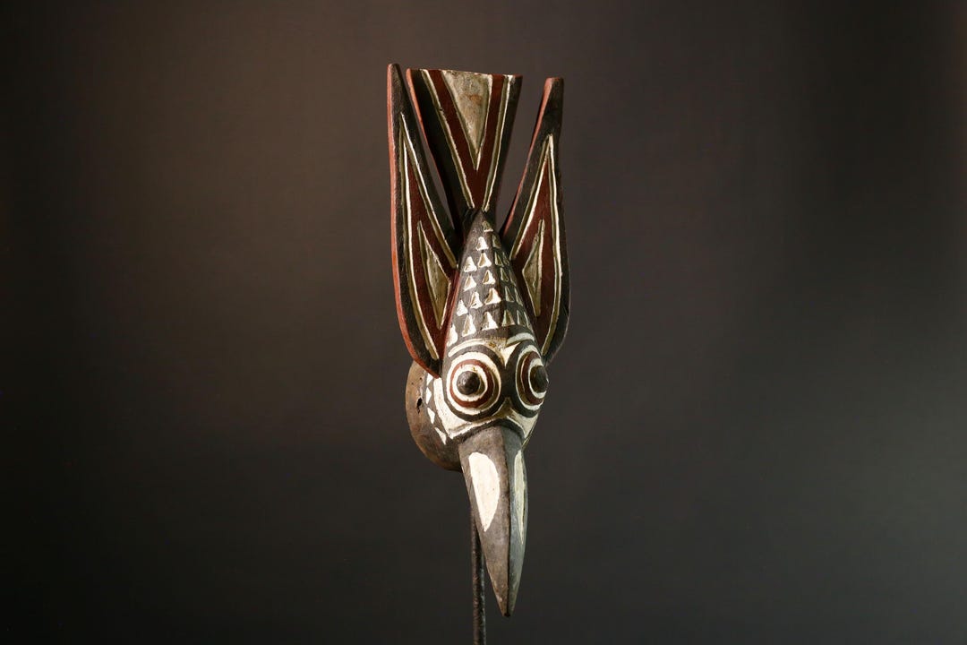Captivating African Bobo Bird Mask Unique Tribal Art Decor for Cultural ...