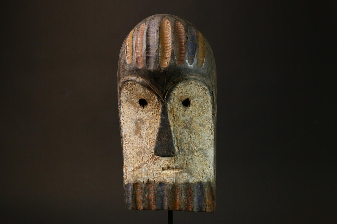 Bwa Tribal Mask Burkina Faso Wood Carving African Wall Art Plank Mask ...