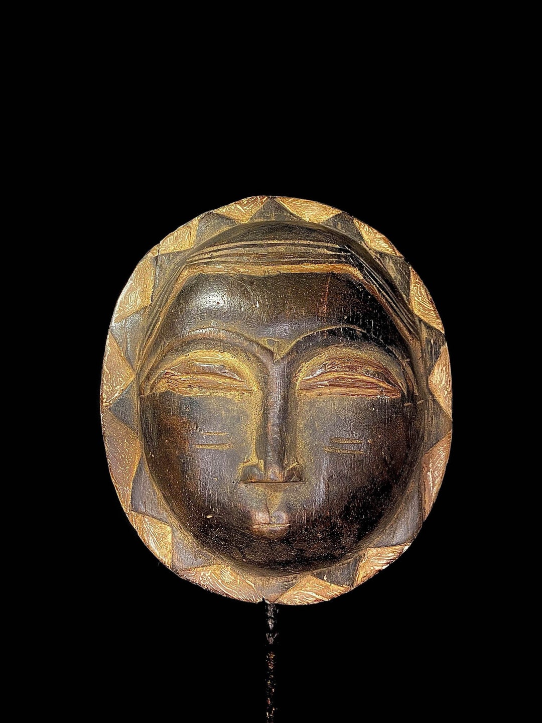 African Mask Tribal Face Mask Wood Hand Carved Wall Hanging Carved Wood ...